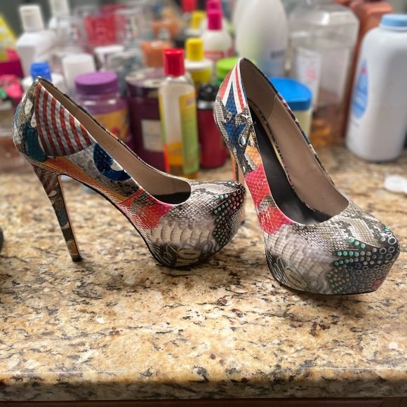 JustFab | Shoes | Multi Color Stiletto | Poshmark